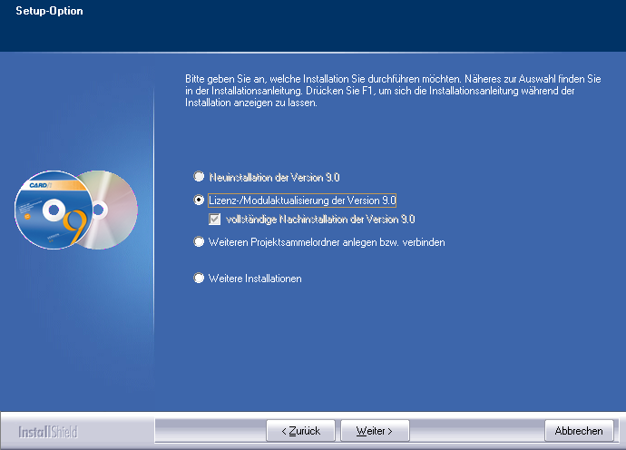 Einzelplatz-Installation