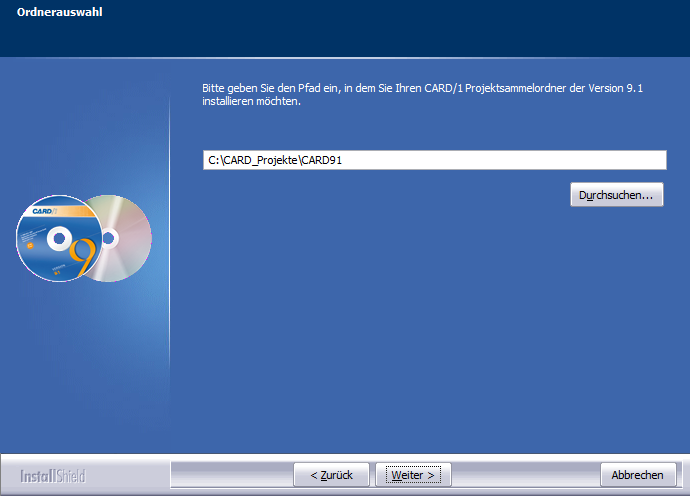Neuinstallation der Version 9.1